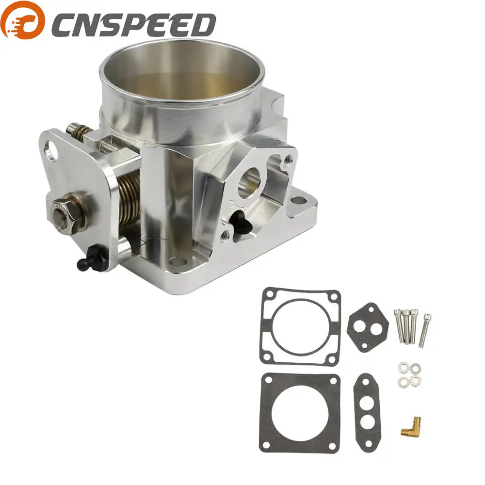 CNSPEED 75mm Billet Cnc Throttle Body For 86 93 Ford Mustang GT Cobra ...