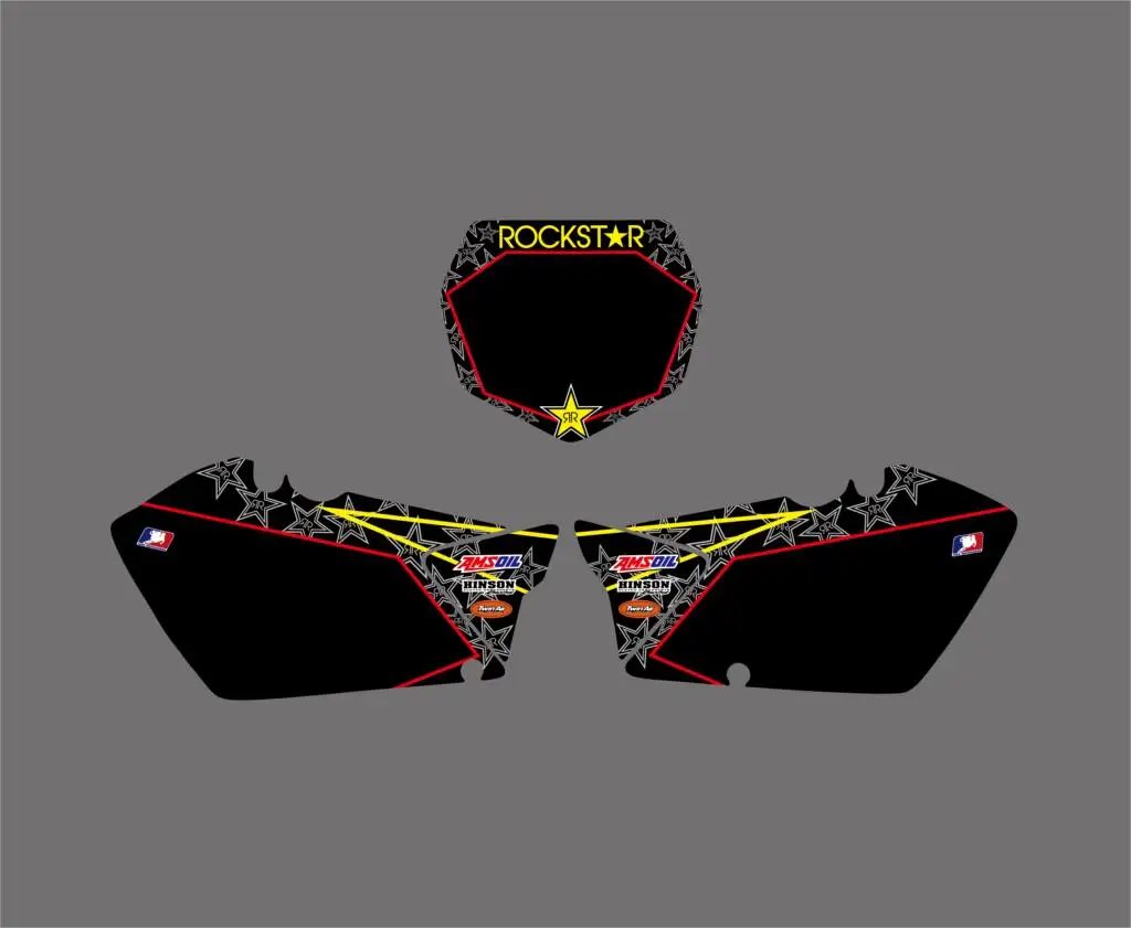 New Matching Motorcycle Graphic Decals Kit For Suzuki RM125 RM250 RM ...