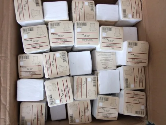 Muji muj original packaging compressed organic cotton male short sleeve ...