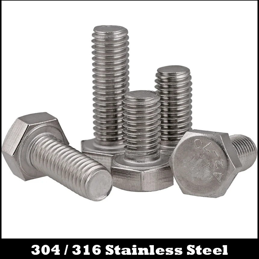 M5 M5*16/18/20/25 M5x16/18/20/25 304 316 Stainless Steel SS DIN933 Bolt ...