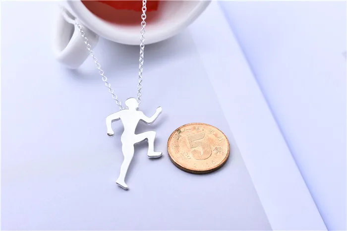 10pcs Running Man Necklace Workout Boy Body Figure Pendant Necklace ...