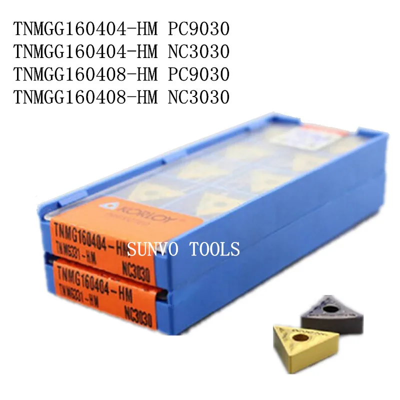 TNMG160408-insertos-de-fresado-de-carburo-TNMG160404-HM-PC9030-NC3030-KORLOY-CNC-cortador-de ...