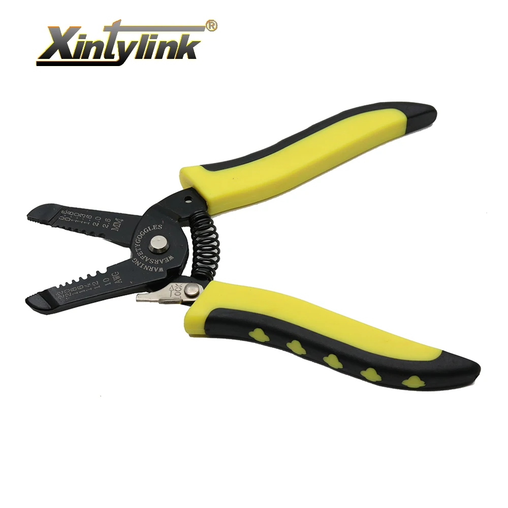 Xintylink 고품질 케이블 와이어 스트리퍼 스트리핑 커터 크림퍼 자동 다기능 탭 터미널 크림핑 플라이어 도구필러
