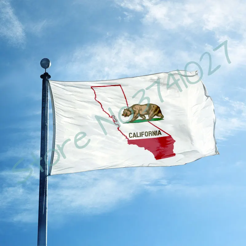 3x5 ft California map Flag (90x150 cm) custom California state map flag ...