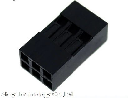 100PCS 2.54mm 2*3P 2x3P 6P 6Pin Dupont Connector Dupont Housing Shell ...