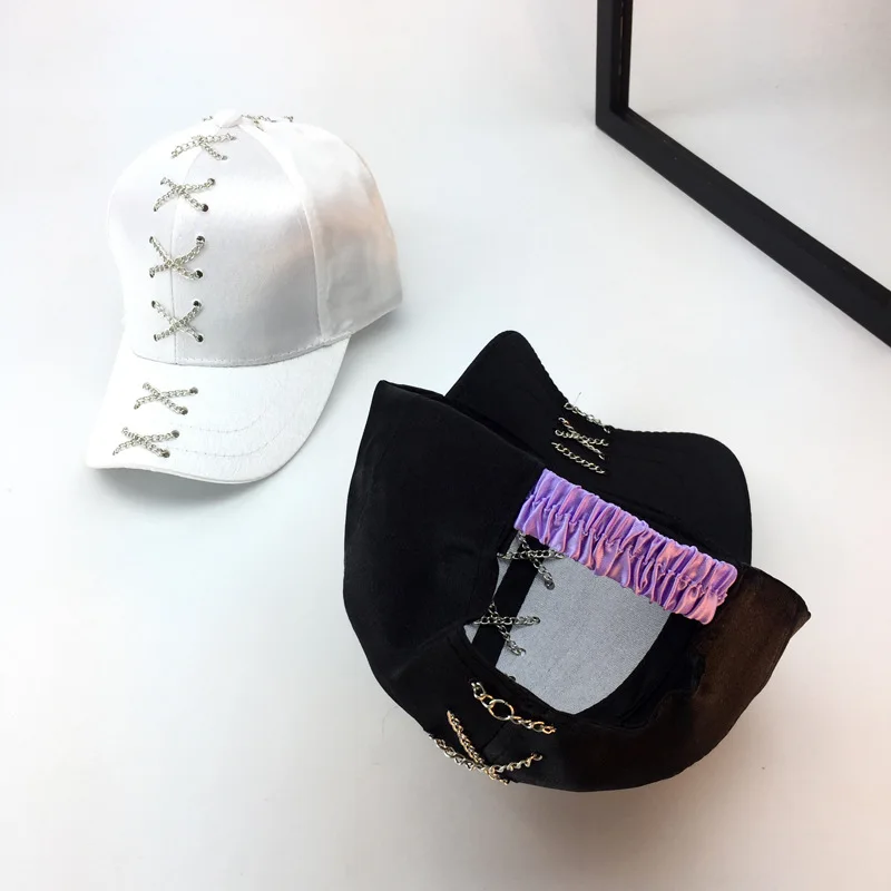 Бейсбольная кепка с металлической железной цепью s для мужчин и женщин ...