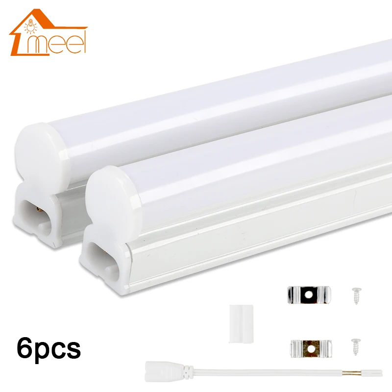 LED Tube T5 T8 Light 6W 10W LED Fluorescent Tube Wall Lamp Bulb 30/60cm ...