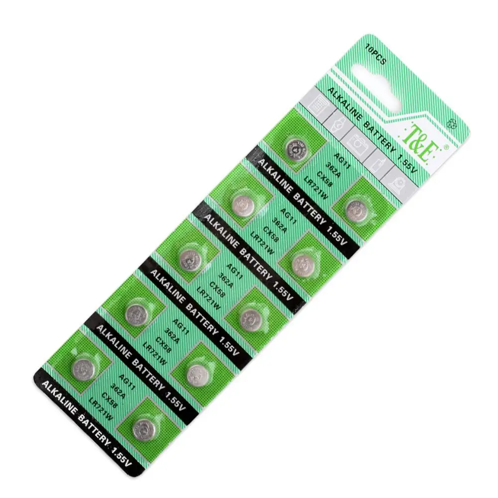 AG11 распродажа, 2 дня, Акционная Кнопочная батарея, 10x1,55 в LR47 SR721SW LR721 V362 ...