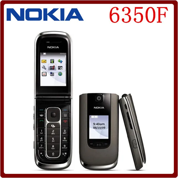 6350f Original Nokia 6350 Flip Mp3 Gsm 3g Unlocked Gprs Cell Phone One ...
