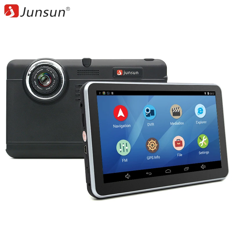 Junsun 7" Car Dvr Camera Dash Cam Android Gps Navigation Wifi Tablet Pc ...