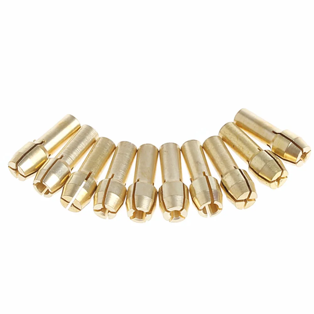 10pcs-0-5-3-2mm-Three-jaw-Copper-Drill-Chuck-Collet-Clip-Bit-Set-for ...