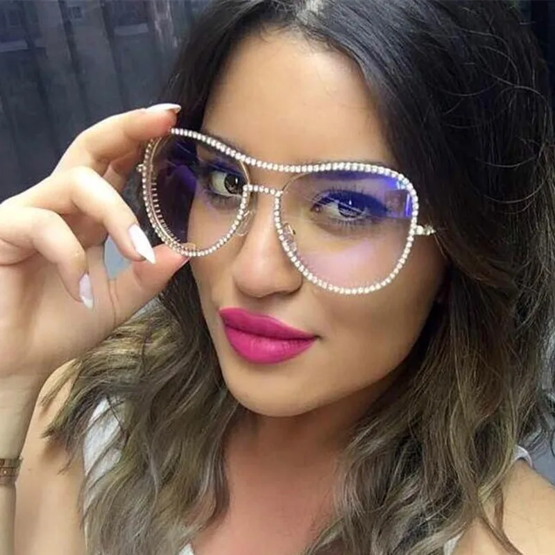Realstar 2018 Fashion Diamond Sunglasses Women Brand Designer Luxury