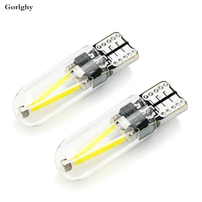 2 pçs/lote T10 DC8 28V 2W Turn Signal Luz 170lm Luz Do Carro COB Levou ...