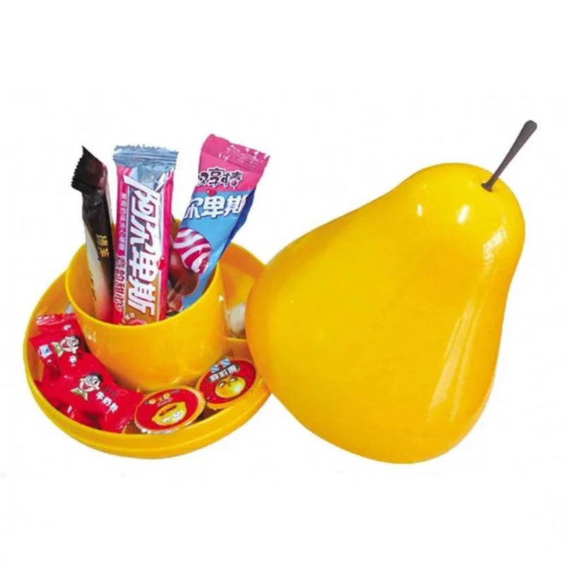 High quality Plastic Lovely Pear Storage Box Fruit Store Content Box ...