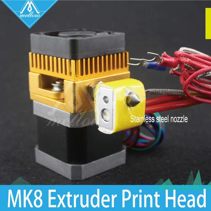 3D Printer Print Head MK8 Extruder J head Hotend Stainless steel Nozzle ...