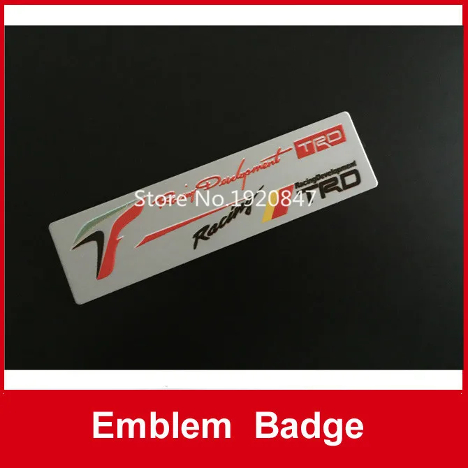 3D Aluminum TRD Racing Development Badge Emblem Sticker For Toyota ...