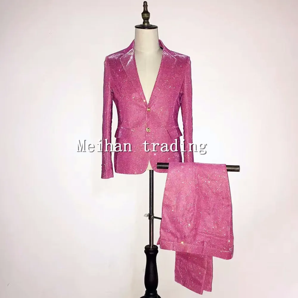 Conjunto de ternos com rosas para homens, versão coreana, plus size ...