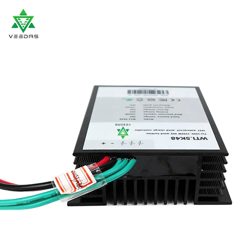 1500W 48V Wind Turbine IP67 Waterproof Wind Generator Charge Controller ...