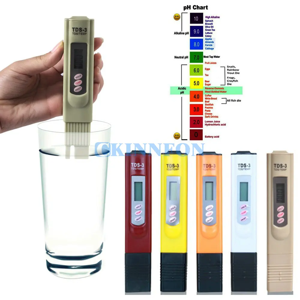 DHL 100PCS Digital LCD TDS Water Tester Meter Water Quality Ppm Purity ...
