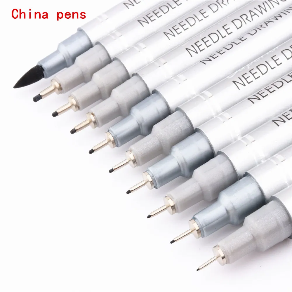 Pour6 - stylo de dessin à encre noire, encre résistante à l'eau, à ...