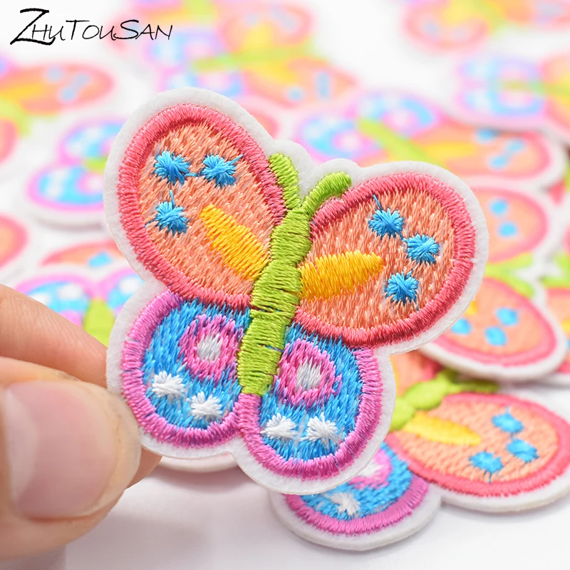 10Pcs Cute Embroidered Patches Iron On Butterflies Appliques For ...