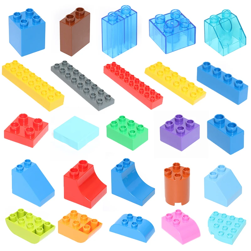 FREE SHIPPING DIY Duploe Building Block Parts Compatible Legoed Duplo ...