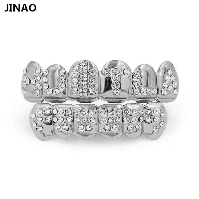 Platinum Teeth With Diamonds