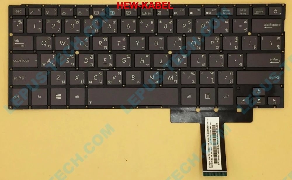 Original Ti Ta Thai Keyboard For Asus Ux31 Ux31a Ux31e Keyboard Brown ...