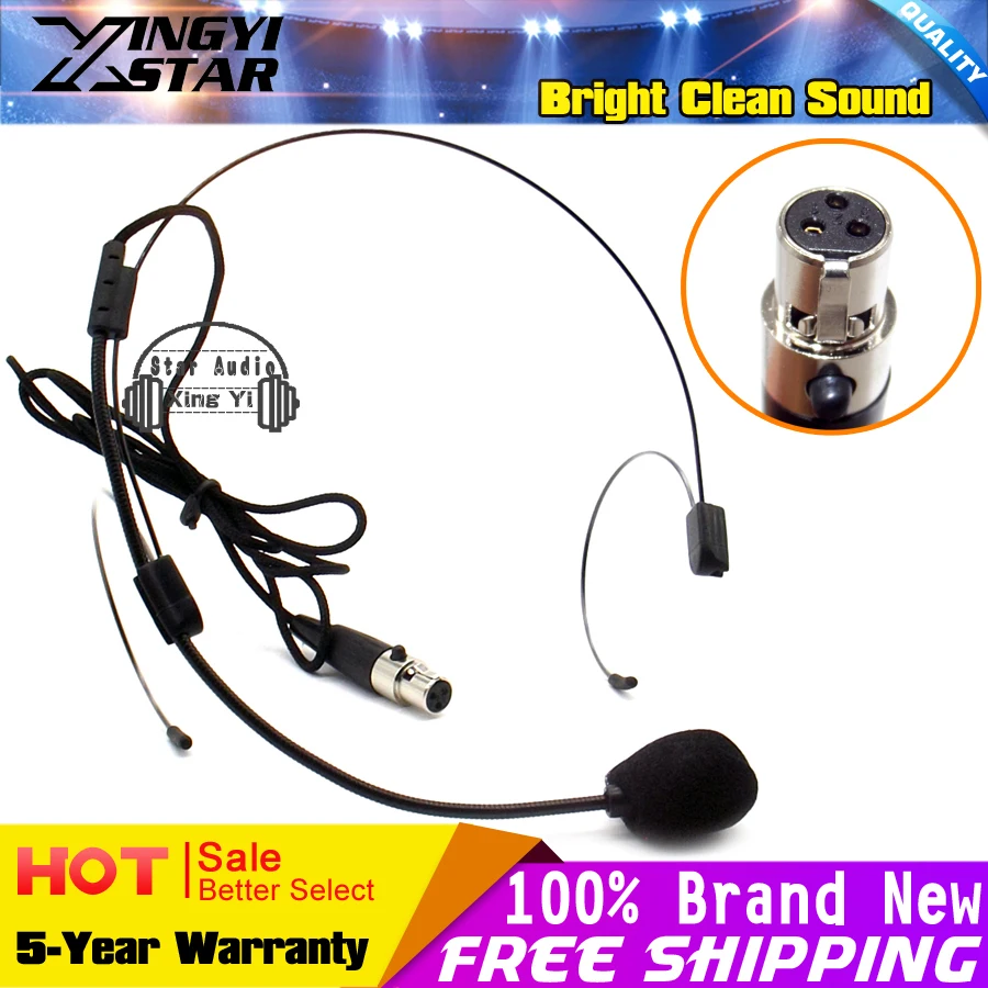 Wireless Lavalier Mic 2x Beige Single S - Mini XLR Connector For Shure ...