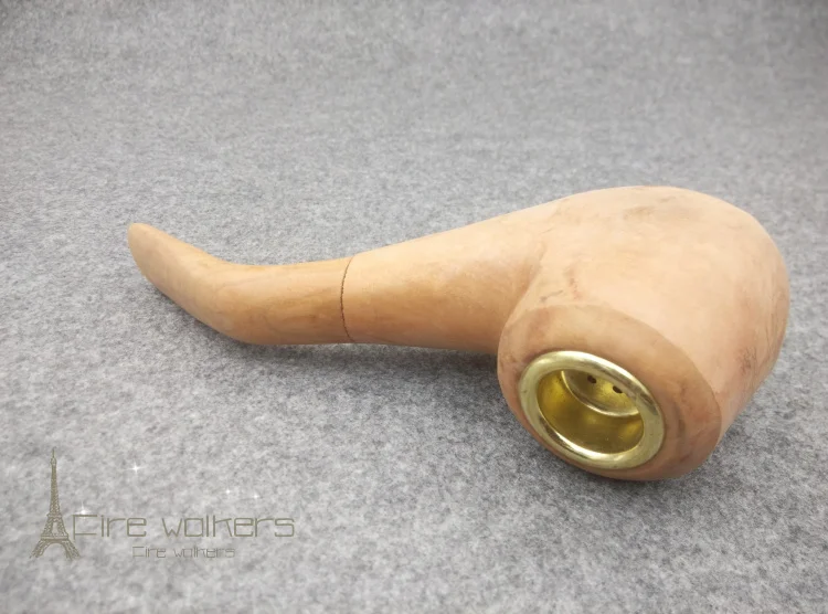 Solid Wood Pipe Full Wood Vintage Cigarette Holder Handmade Smoke ...