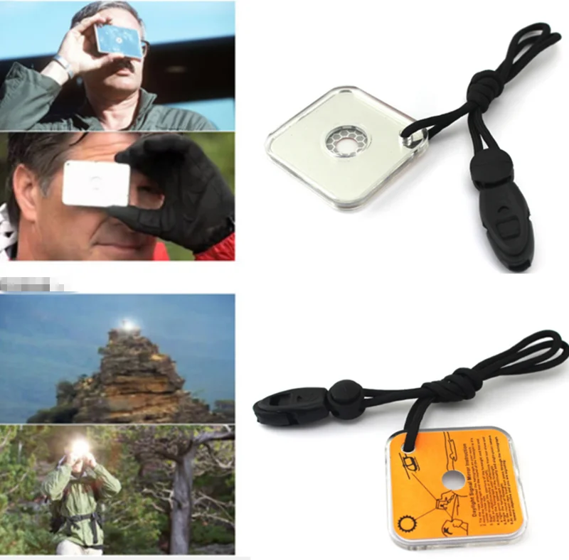 1PCS Multifunctional Survival Emergency Rescue Signal Mirror Outdoor ...