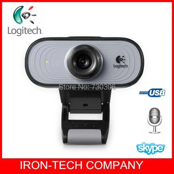 Logitech-C100-Webcam-with-Microphone-USB-WebCam-Camera-HD-Plug-and-Play ...