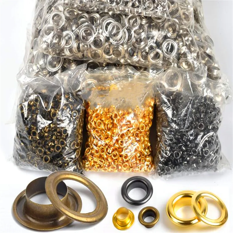 의류 액세서리용 도금 금속 아일렛, EL01, 4, 5, 6, 8, 10, 12, 13, 17, 20, 22mm|metal eyelets|garment ...