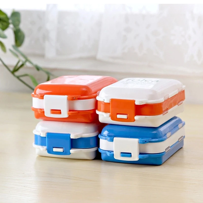 DINIWELL Plastic 8 Cells Storage Box Weekly Sort Folding Case Vitamin ...