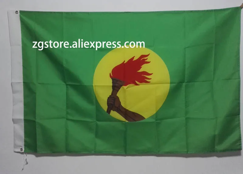 Flag of Zaire Custom Banner 3X5FT 90X150CM Banner brass metal holes ...