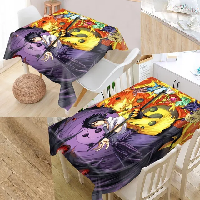 NARUTO 02 Anime Custom Table Cloth Oxford Print Rectangular Waterproof ...