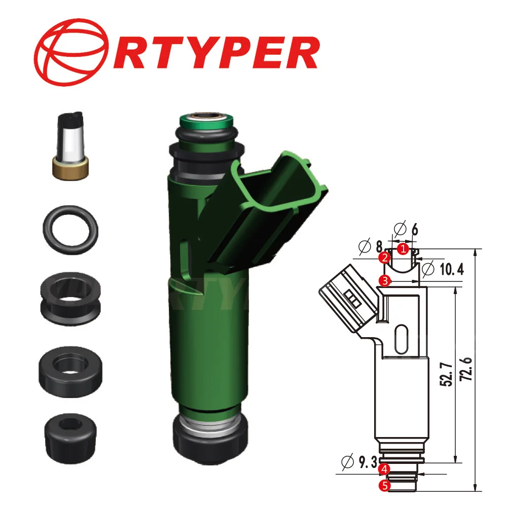 4-Sets-Fuel-Injector-Repair-Kits-23250-22040-195500-3040-For-Toyota-1 ...