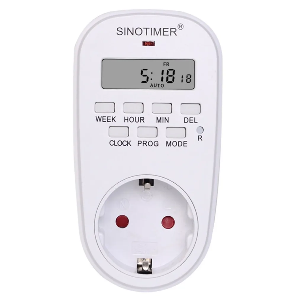 Brand New Sinotimer Digital Timer Switch Socket Programmable Outlet