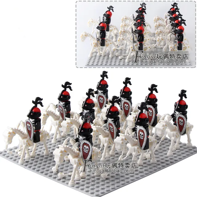 42PCS/LOT Skeleton Knights Medieval Castle Knights Skeleton Knights ...