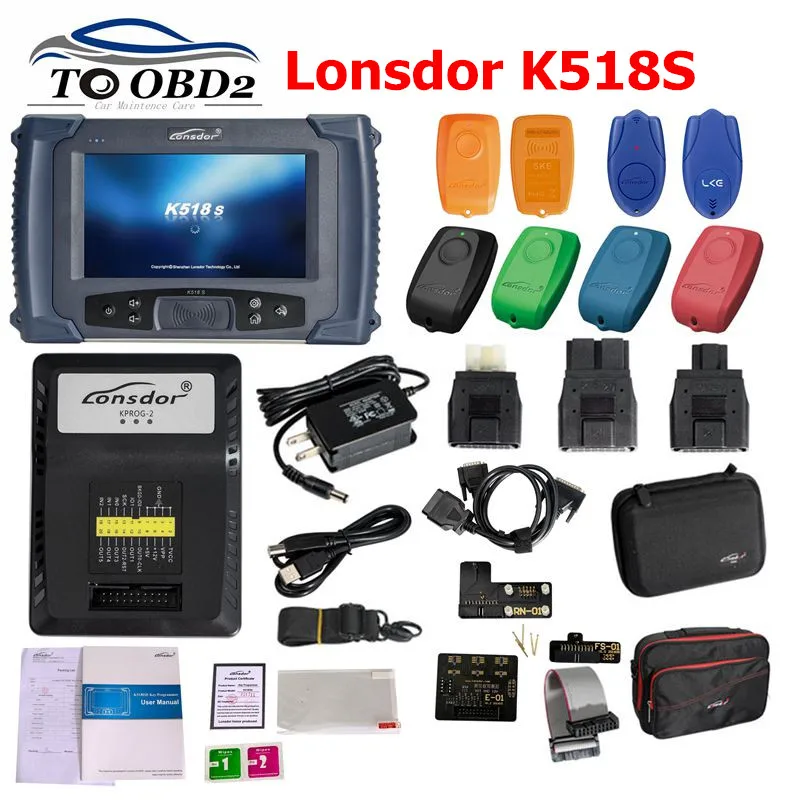 Lonsdor K518s Key Programmer Full Set K518 No Need Tokens Free Opdate ...