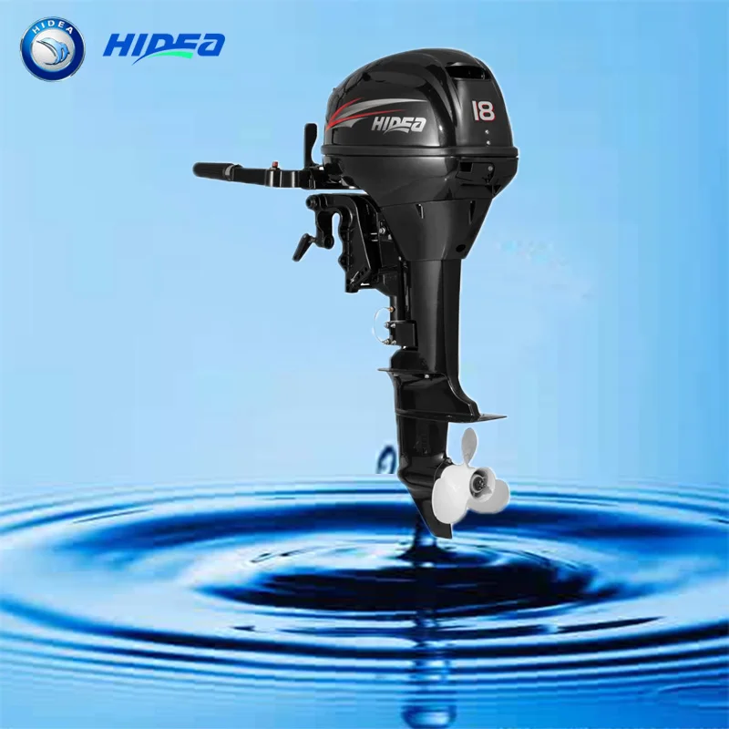 Wonderfull Hidea Boat Engine 2 Stroke 18HP Short Shaft Manual Start ...