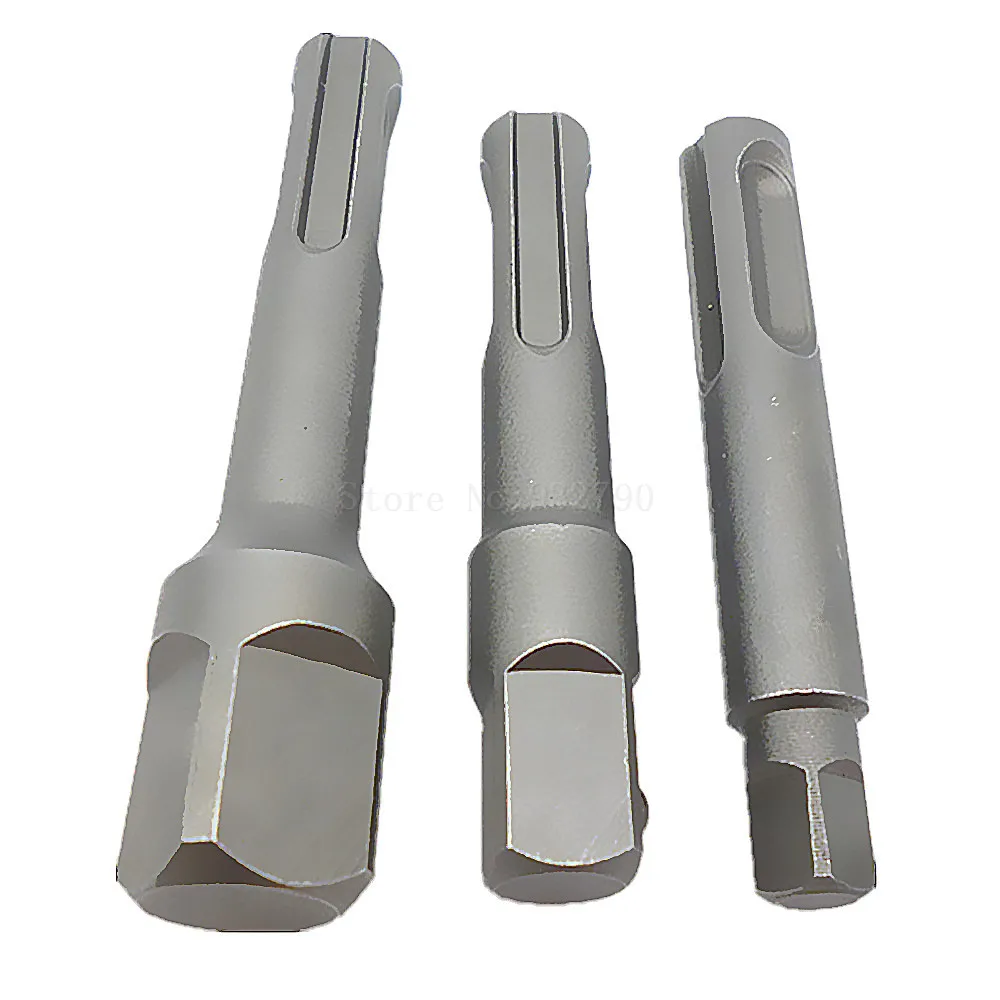 3pcs Sds Plus Socket Driver Set Drills Drill Bit Adaptor 1/4" 3/8" 1/2 ...