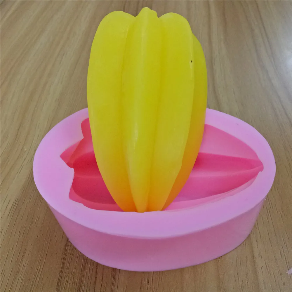 Carambola 3D Soap Mold Food Grade Silicone Mold For Soap Making in carambola-3d-soap-mold-food-grade-silicone-mold-for-soap-making-in