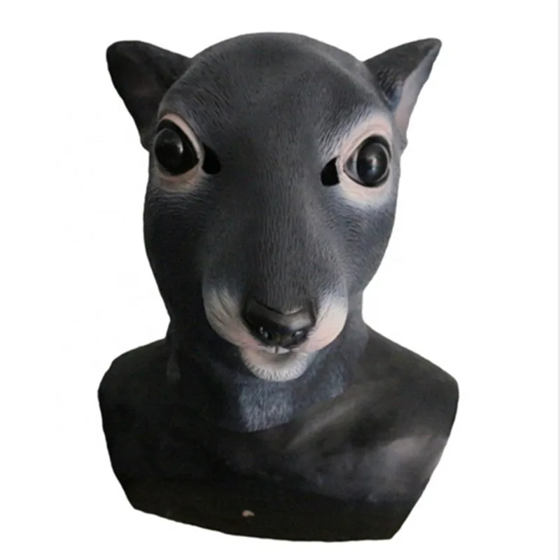 Хэллоуин мышь полная голова мыши латекс животных вечерние маскарадный ...