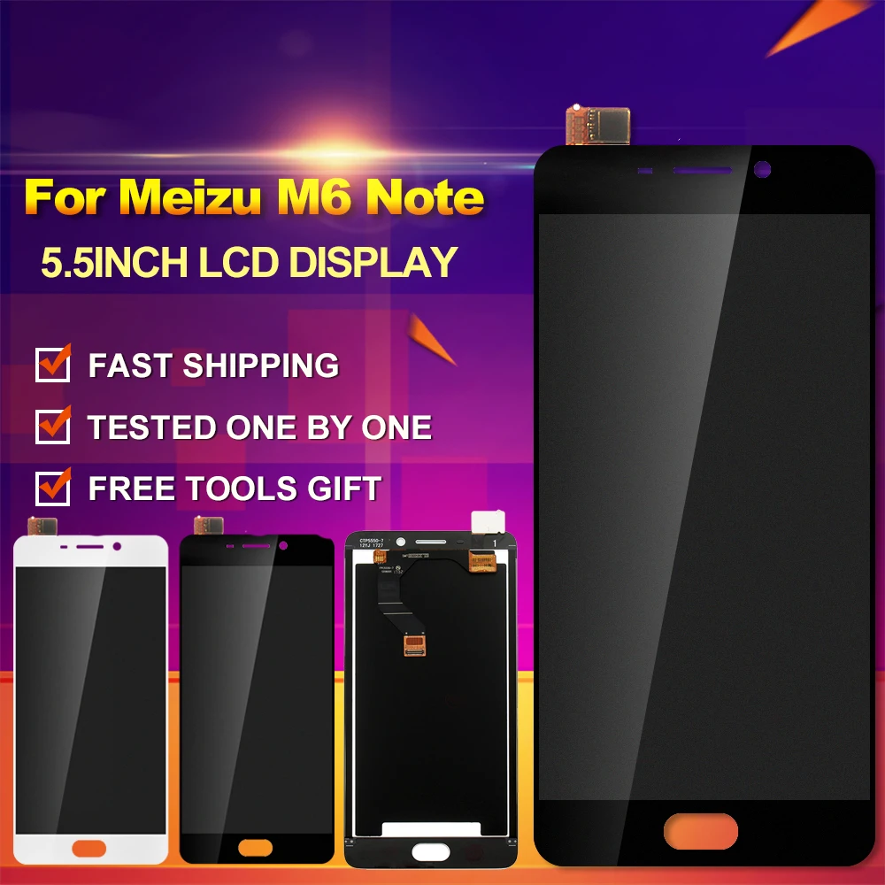 For Meizu M6 Note LCD Screen Display +Touch Screen Digitizer Assembly Replacement For Meizu M6 ...