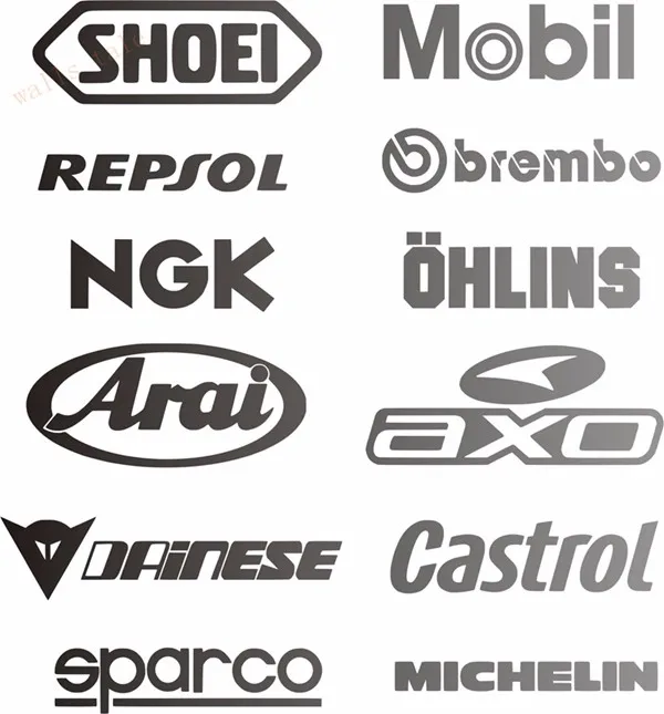 Keren Mobil Sponsor Decal Pack, Racing Sponsor Logo Sport Sticker Decal ...