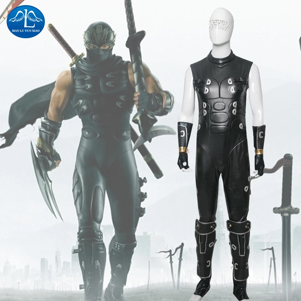Mlyx ninja gaiden ryu hayabusa traje de cosplay preto|cosplay costume ...