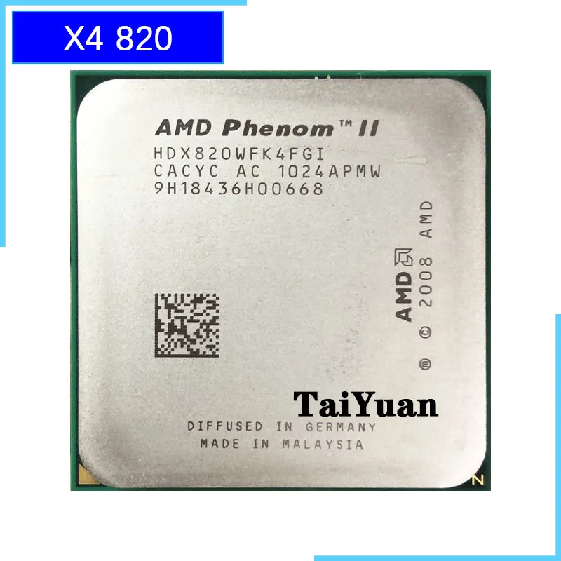 AMD Phenom II X4 820 2.8 GHz Quad Core CPU Processor HDX820WFK4FGI ...