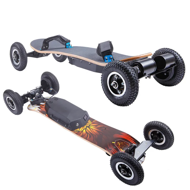 Newest charming mobility electric skateboard inflatable 4 wheel off ...