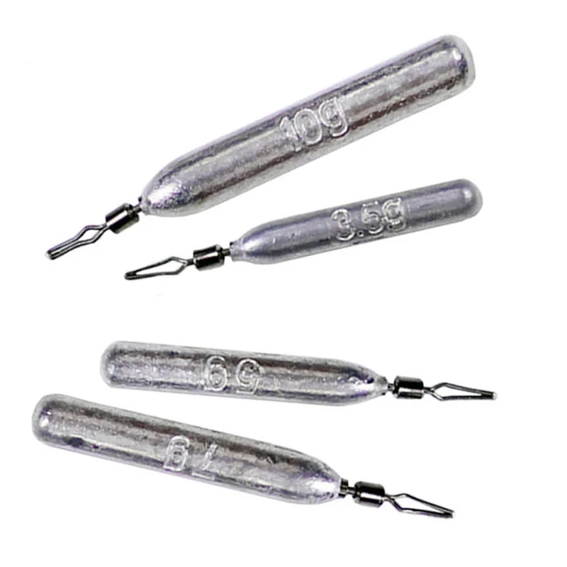 8pcs/lot Fishing Lead Sinker 3.5g 5g 7g 10g Cylindrical 360 Degree ... 8pcs/lot Fishing Lead Sinker 3.5g 5g 7g 10g Cylindrical 360 Degree ...